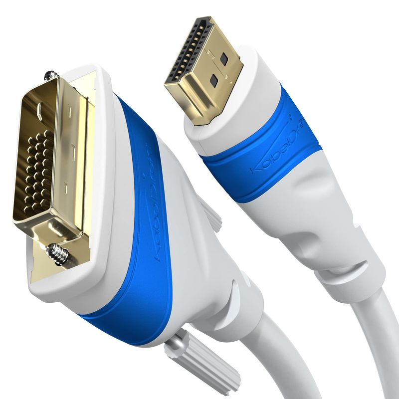 KabelDirekt HDMI DVI Adapter Cable with A.I.S. Shielding Against ...