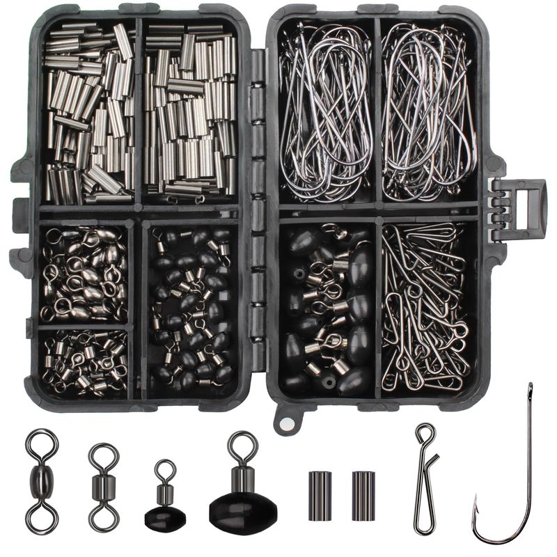 OKVGO 320pcs Set Pulley Bead Sea Fishing Rigs DIY Making Kit, Flapper ...