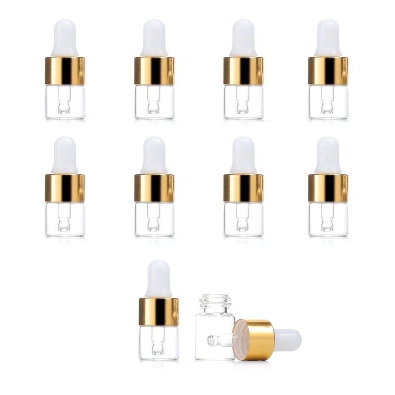 TVETE Dropper Bottle, 0.4 fl oz (1 ml), Mini Dropper Bottle, 10 Pieces ...