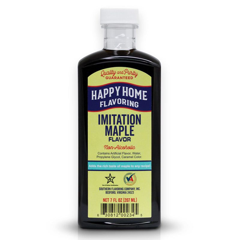 Happy Home Imitation Maple Flavoring, Non-Alcoholic, Certified Kosher ...