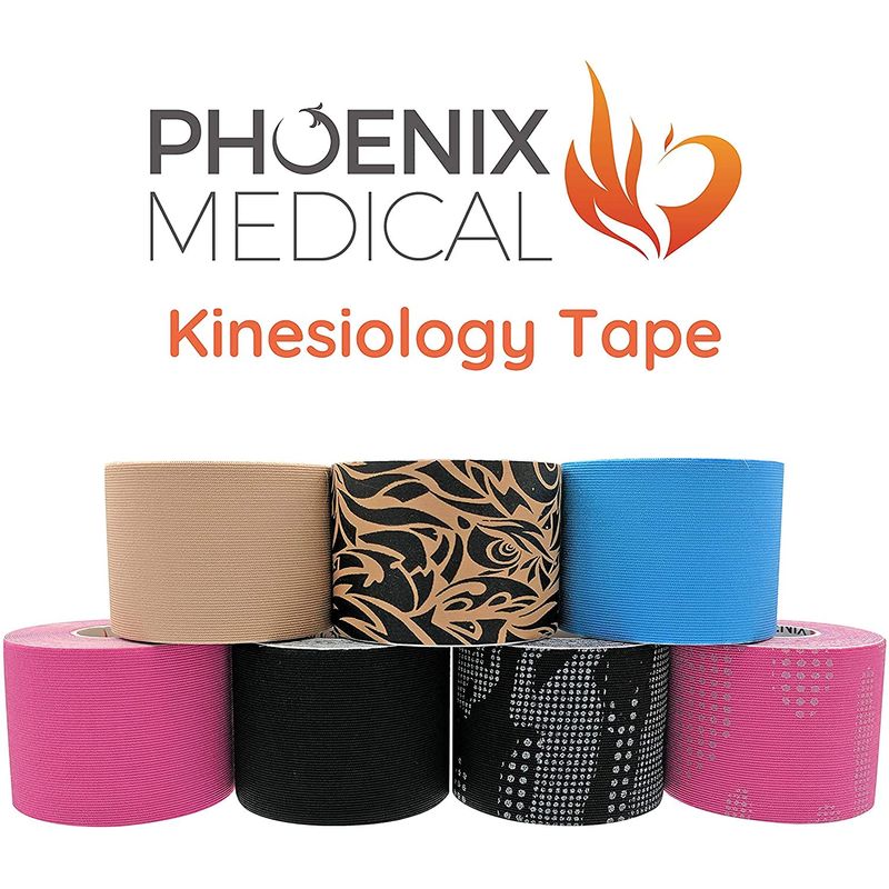 Kinesiology Sports Tape Tattoo | 5m Roll of Muscle Support Tape | Water ...