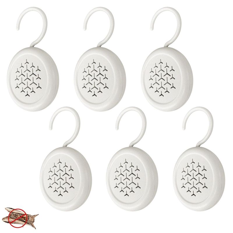 SSinaaes 6 Hanging Moth Repellent for Wardrobes, Kills Moths Larvae and ...