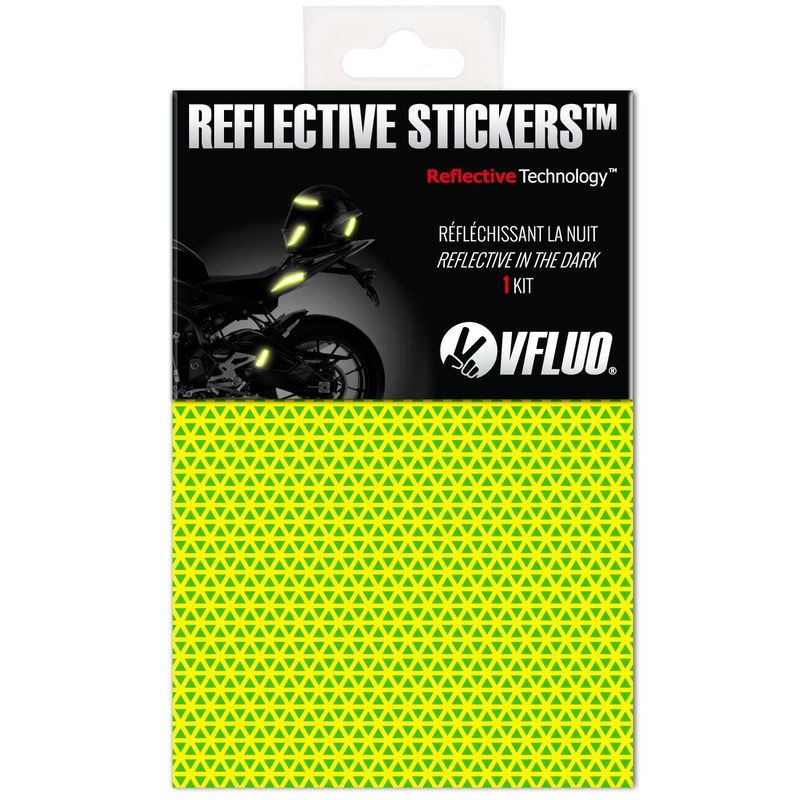 VFLUO - Reflective Sticker Sheet for Bike, Motorcycle, Scooter, Helmets ...