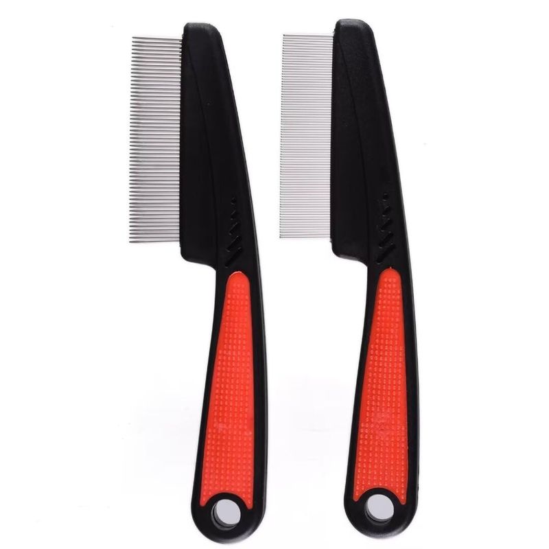 2 Pieces Dandruff Comb For Dandruff Scalp,Stainless Steel Fine Tooth ...