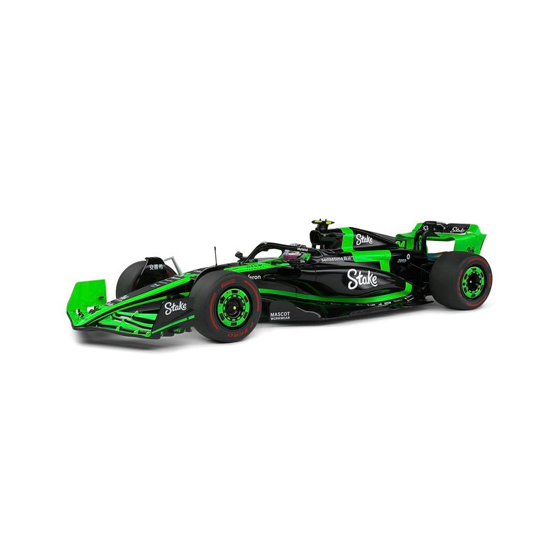 Solido 1:18 Model Car - Kick Clean F1 Team C44 Zhou Guanyu Bahrain GP ...