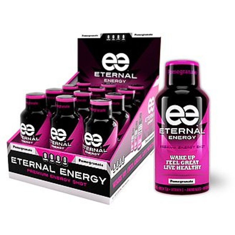 Eternal Energy shot POMEGRANATE flavor with 25 vitamins, minerals ...