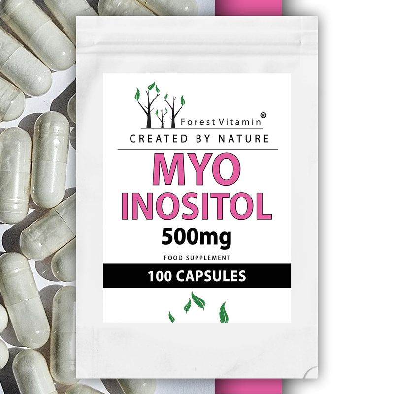 MYO INOSITOL - Forest Vitamin - Myo Inositol 500mg - 100 Capsules HMPC ...