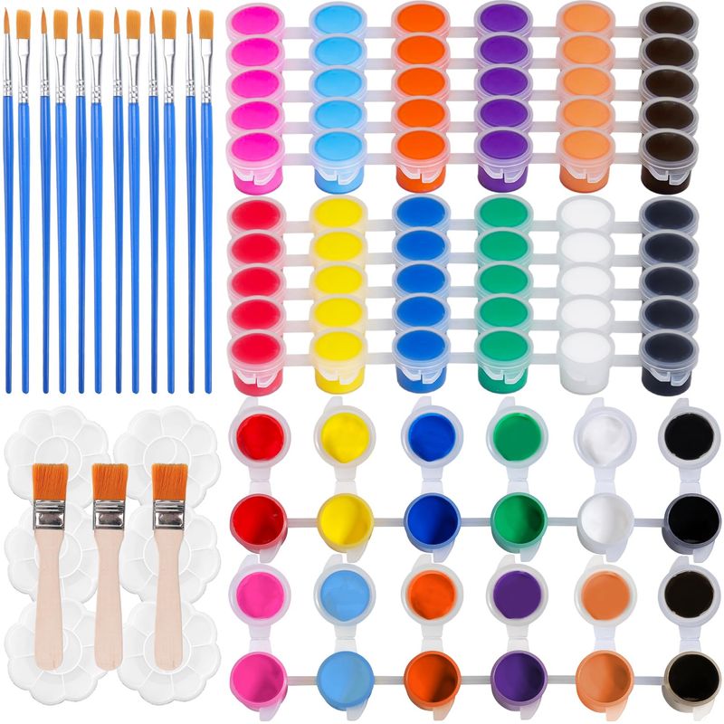 Extrapins 6 Pack Mini Paint Set,Washable Acrylic Paint Strips Set for ...