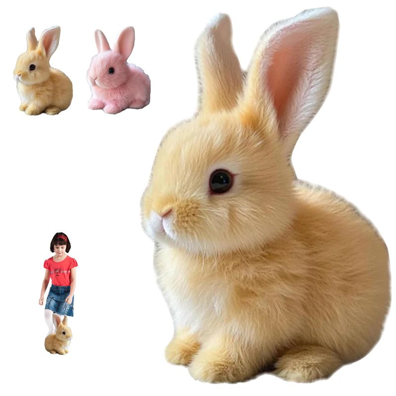 My Realistic Bunny Pal Toy, Easter Interactive Bunby Plush Toys with ...