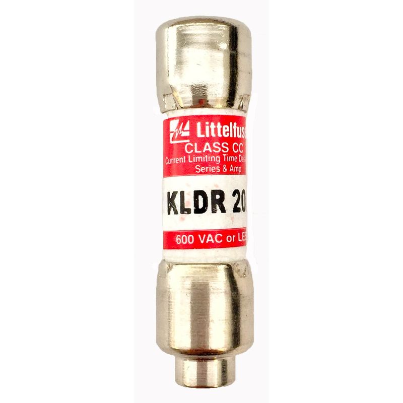 Littelfuse KLDR020.TXP Class CC Fuse, 600V, Time Delay, 20 Amp RoHS ...