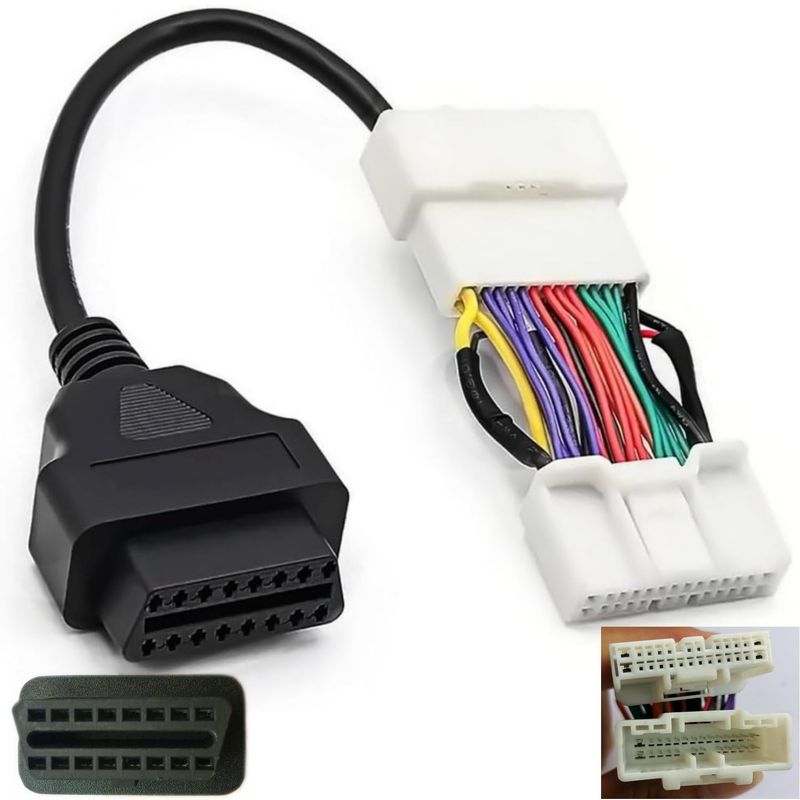 OBD2 Diagnostic Wiring Harness Scanner Splitter 26-Pin Adapter for ...