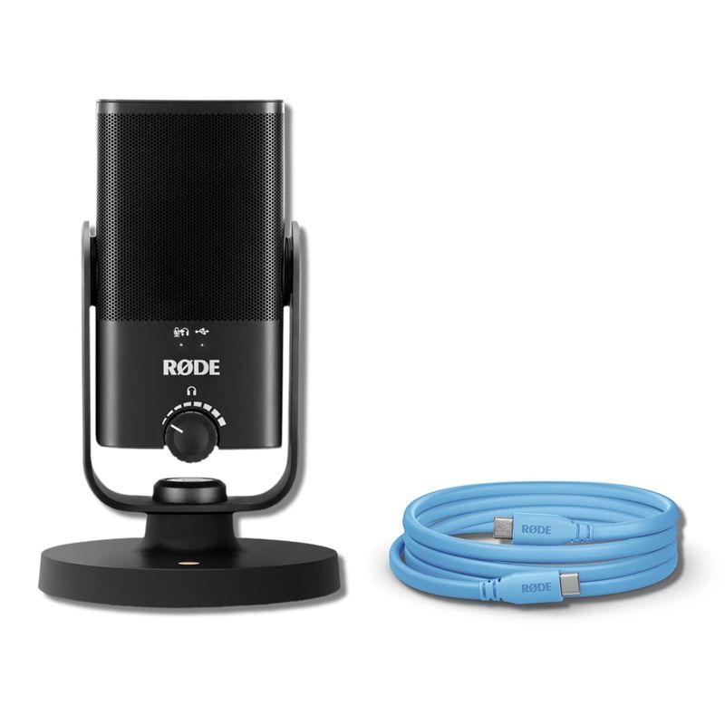 Rode NT-USB Mini Mic + SC17-Blue USB-C to USB-C Cable (5') for ...