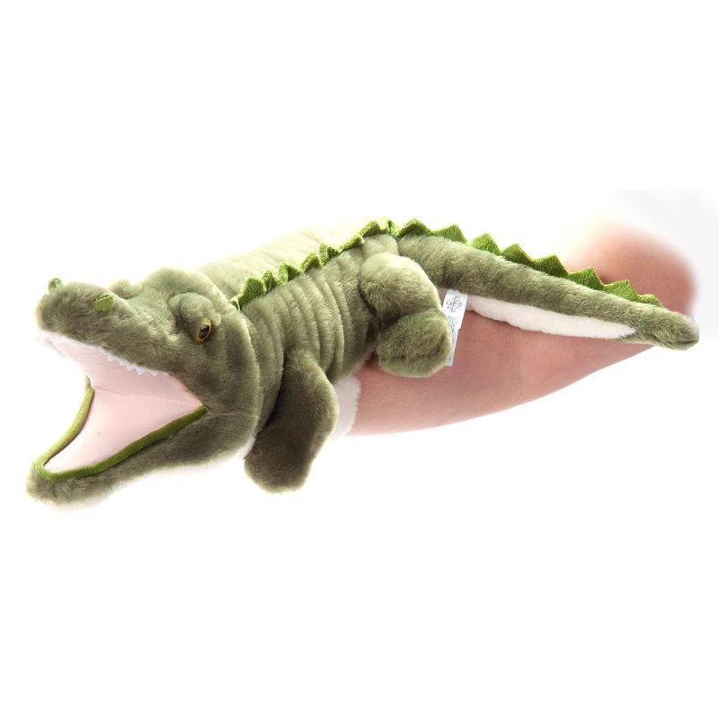 The Petting Zoo Alligator Hand Puppet Stuffed Animal Plushie, Gifts for ...