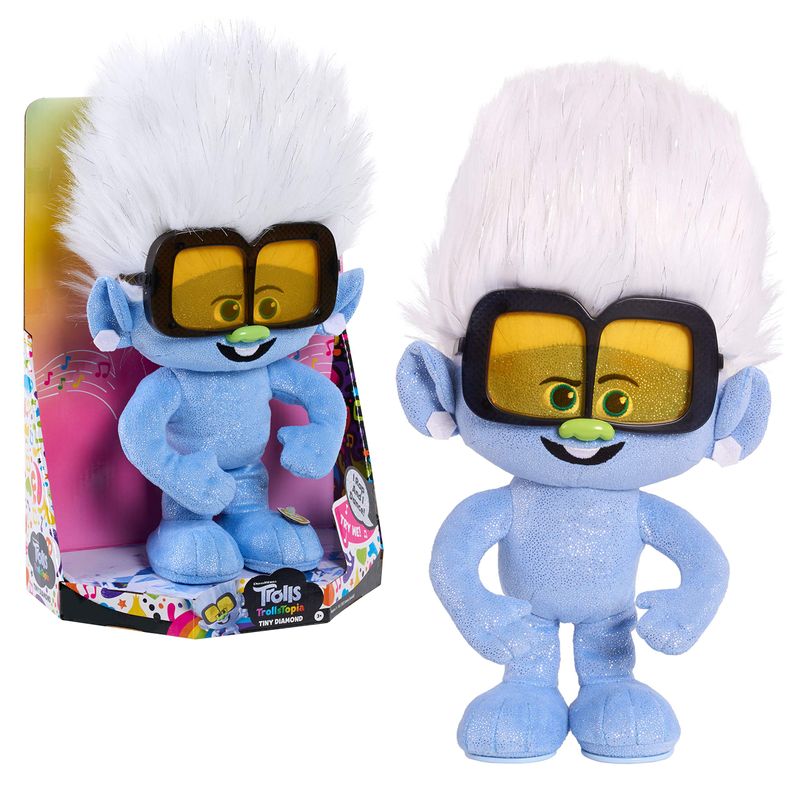 DreamWorks TrollsTopia Tiny Diamond Dancer, Lights and Sounds Musical ...