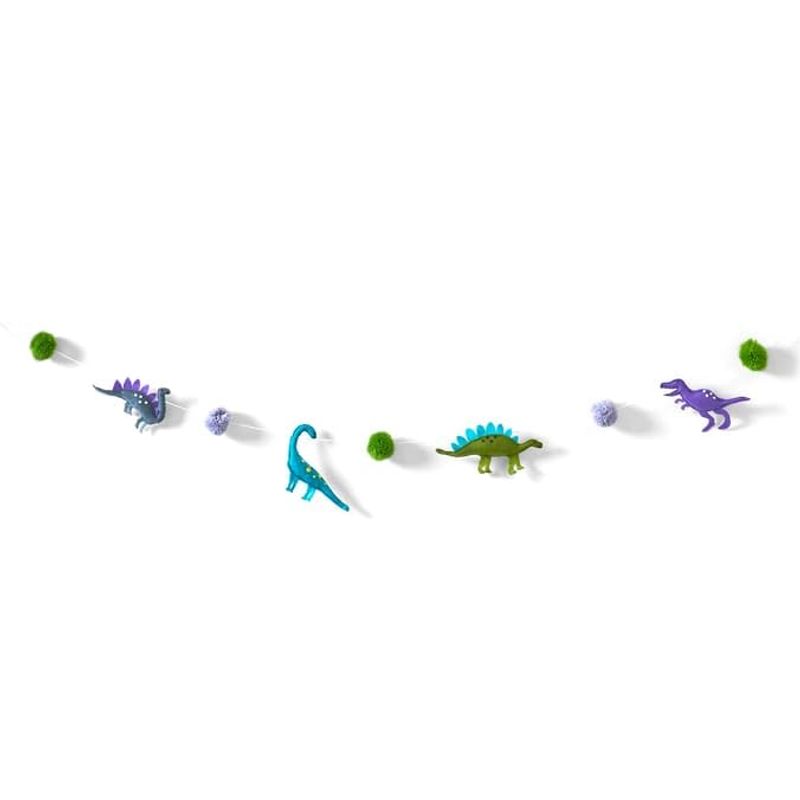 100% Polyester Dinosaur Bunting Personalised Dinosaur Bunting Banner ...