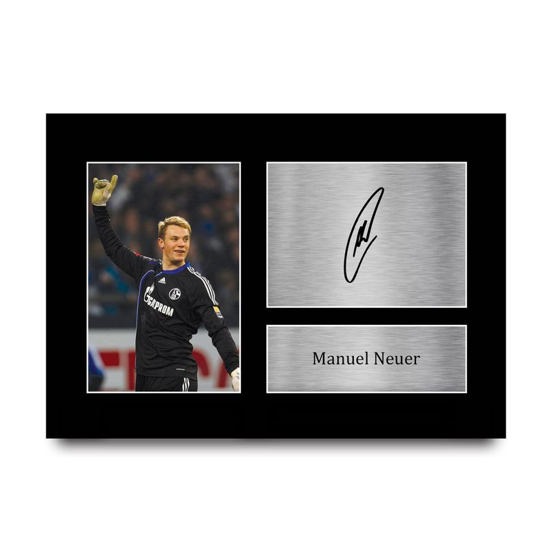 HWC Trading A4 Manuel Neuer Schalke 04 Gifts Printed Signed Autograph ...