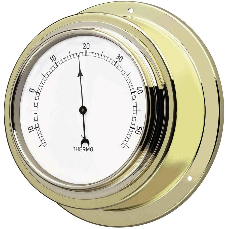 TFA Dostmann Analogue Thermometer Brass, 19.2015, Made in Germany, for ...