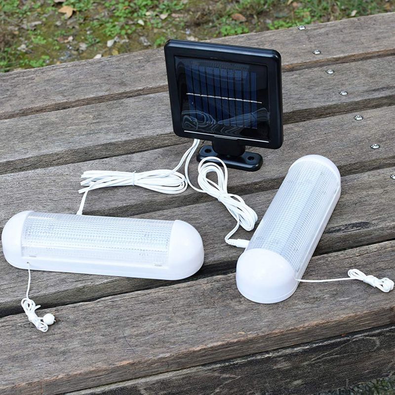 LED Solar Shed Light, Solar Powered Rechargeable Garage Shed Work ...