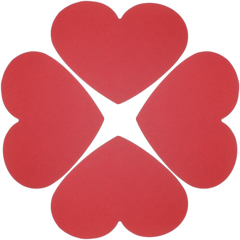 Operitacx Heart Shape Paper Cutouts: 40Pcs Red Heart Cardstock Cutout ...