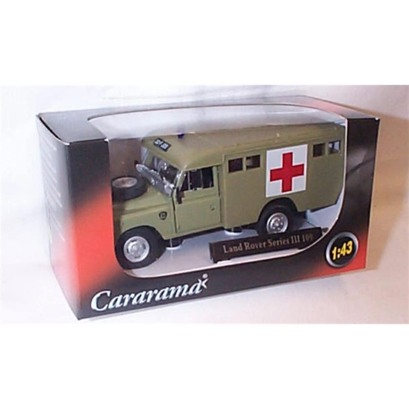 Cararama Lànd Ròvér series III 109 greenie car 1.43 scale diecast model ...