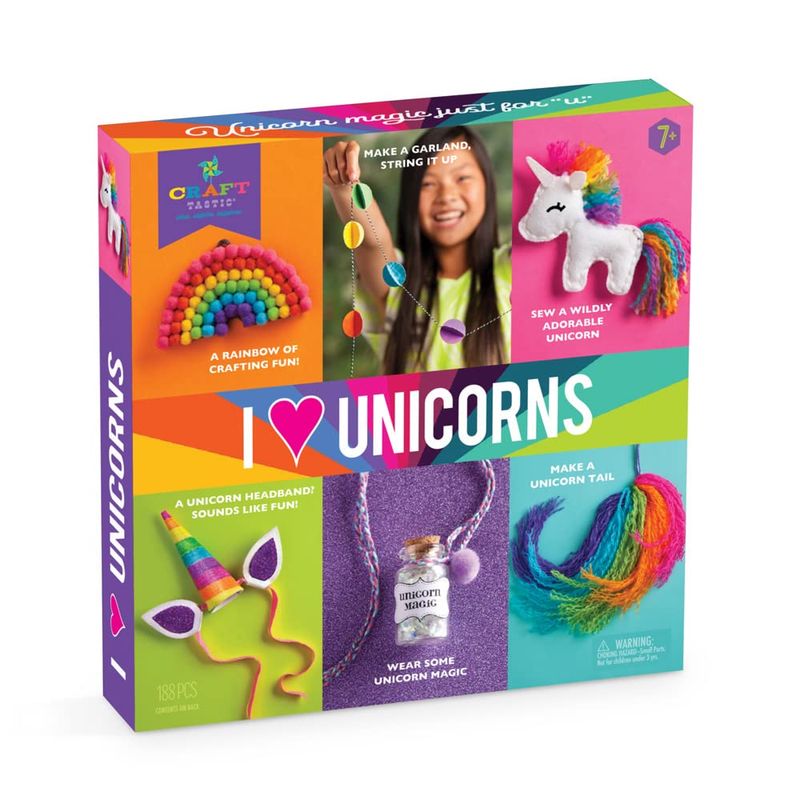 Craft-tastic — DIY Arts & Craft — I Love Unicorns Kit — 6 Amazing ...