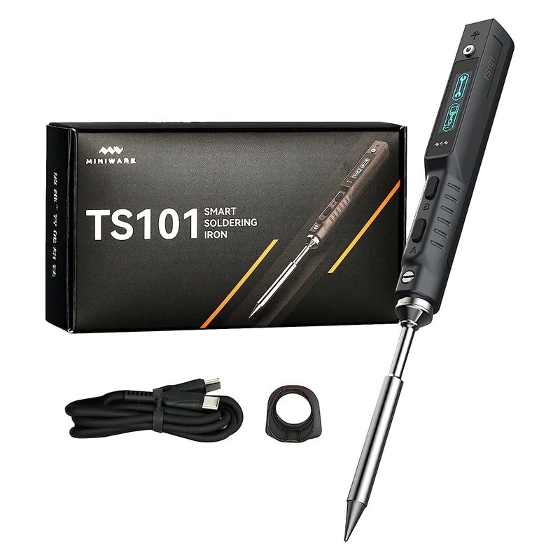 TS101 Soldering Iron Kit, 65W Smart Portable TS100 Upgraded Soldering Iron, Temperature Control ...