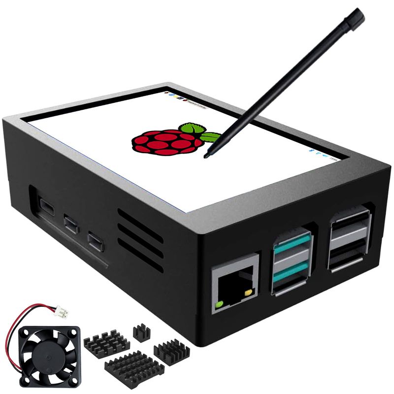 Raspberry Pi Display with 3.5" Touch Screen, Raspberry Pi 5 Housing ...