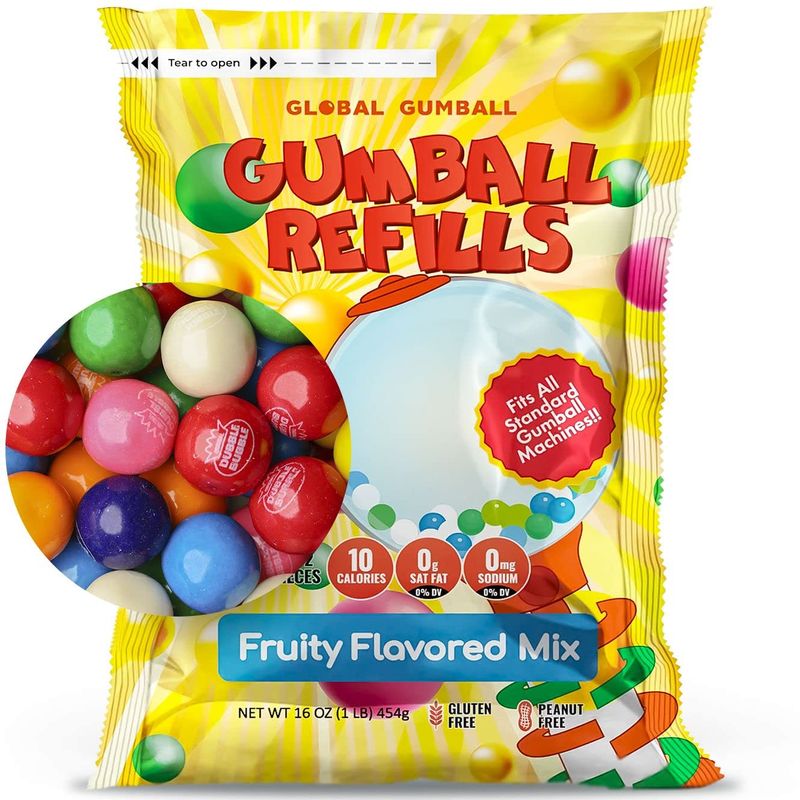 Gumballs for Gumball Machine - 0.5 Inch Mini Gumballs for Kids ...