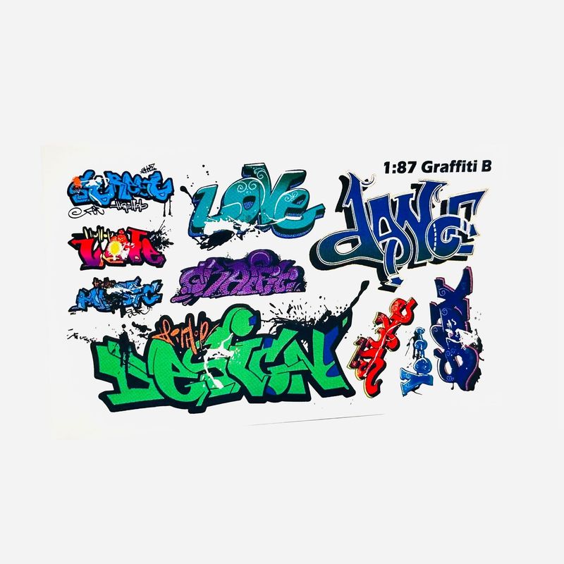Waterslide Decal Scale 1:87 H0 Graffiti Model Railway & Model Making ...
