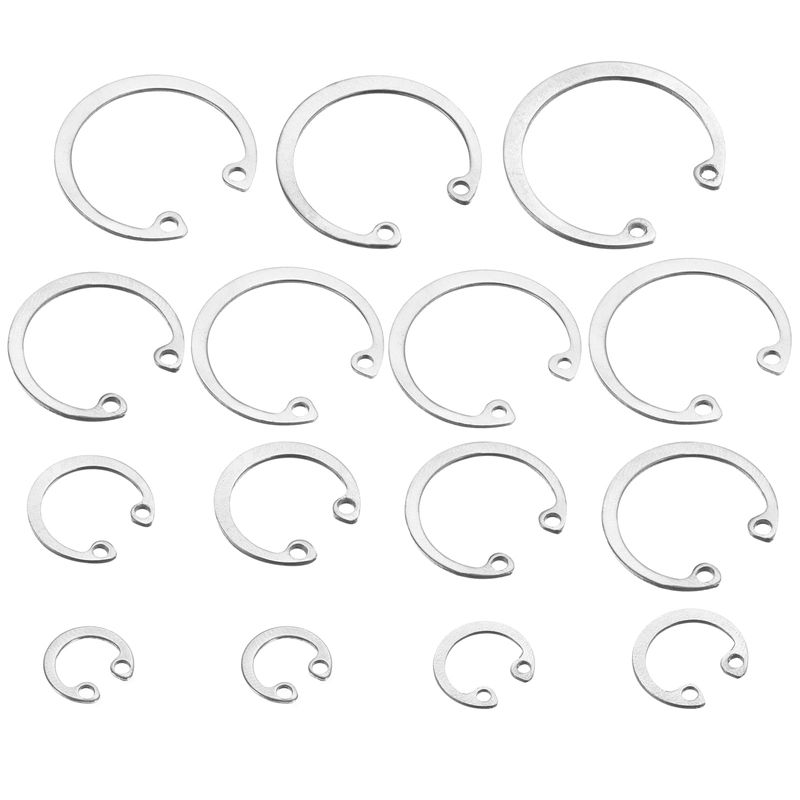 sourcing map 200Pcs Internal Retaining Ring Circlip Assortment Set, 304 ...