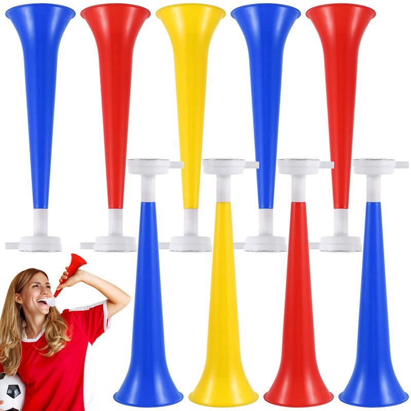 Homoyoyo 10PCS Plastic Trumpet Noise Maker Stadium Horn Sports Game ...