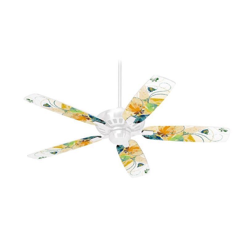 Water Butterflies - Ceiling Fan Skin Kit fits most 42 inch fans (FAN ...