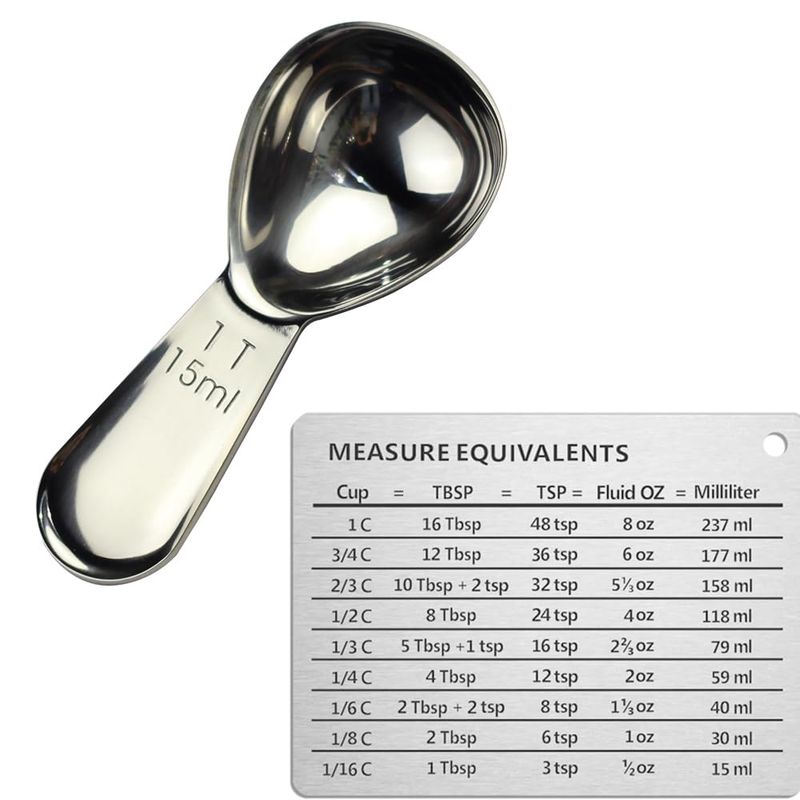CoaGu Coffee Scoop 18/8 Stainless Steel Tablespoon (1pc 15ml with ...