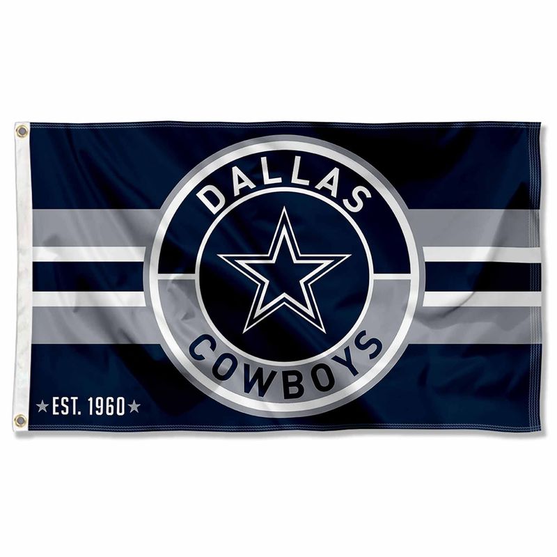 Dallas Cowboys Patch Button Circle Logo Flag Large 3x5 Banner - Online ...
