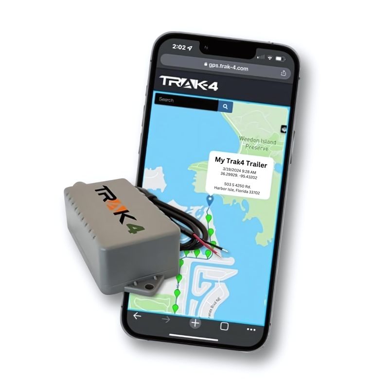 Trak-4 12v Hardwired GPS Tracker. Durable, Reliable Track Trailers ...