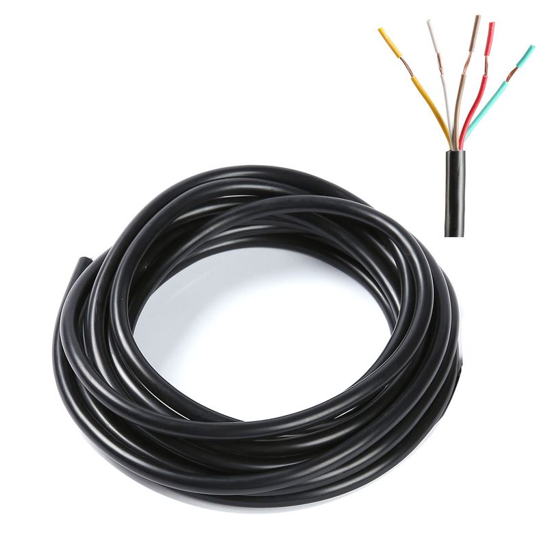 SPARKMOTO 5 Pin Trailer Cable,5M 5 Core Cable 12V 24V Automotive Grade ...