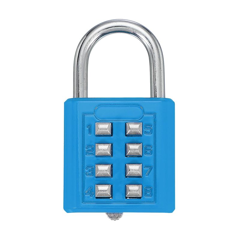 sourcing map Combination Padlock, 8-Digit Push Button Padlock 4 ...