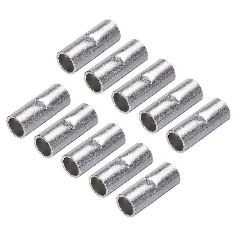 sourcing map 10Pcs Non Insulated Butt Connectors 4AWG Wire Connector BN ...