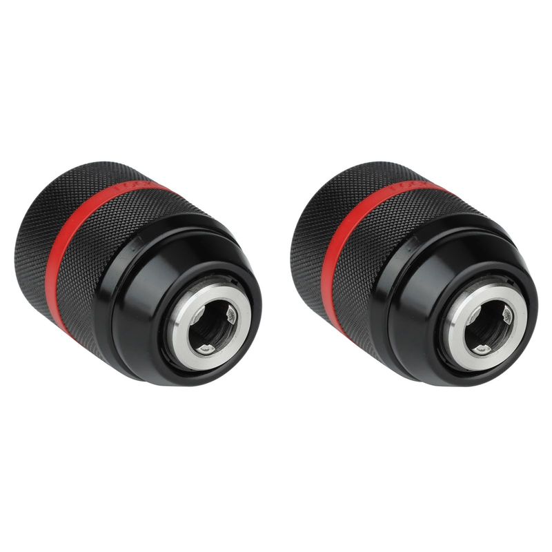 2Pcs Keyless Drill Chuck Adapter, 1/2-20UNF Mount 2~13mm Quick Change ...