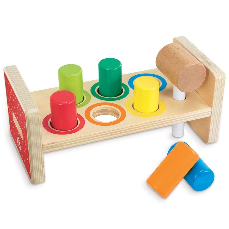 Early Learning Center 200245 Wooden Hammer Toy, Hammer Toy, Tongkachi ...