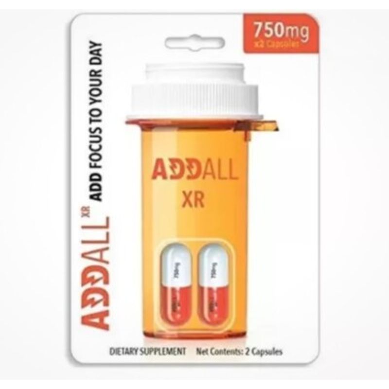 AddAll XR 750mg, Energy Focus - 18 Packs - 36 Capsules - FREE SHIP USA ...