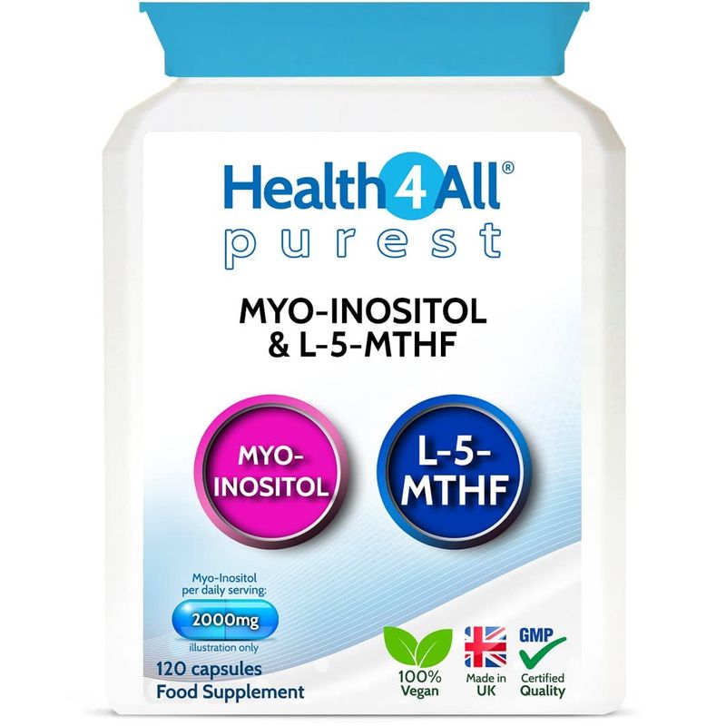 Health4All Myo-Inositol with L-5-MTHF Methylfolate 120 Capsules (V ...