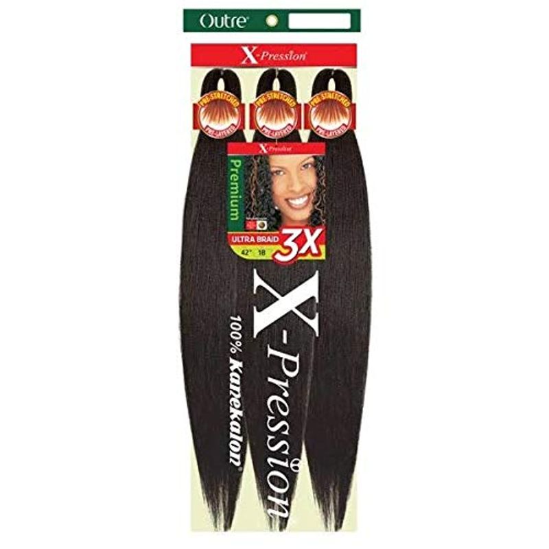 Outre Synthetic Pre Stretched ULTRA BRAID - XPRESSION 3X 42" (Color:30 ...