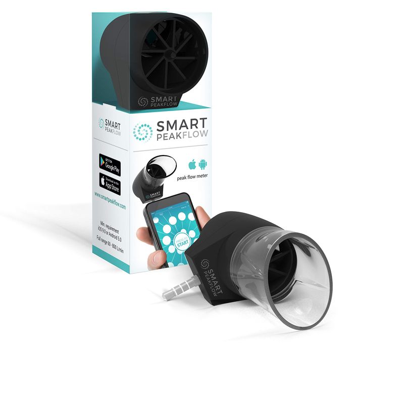 Smart Peak Flow Meter with Bluetooth - Easy Peak Flow Charts & All ...