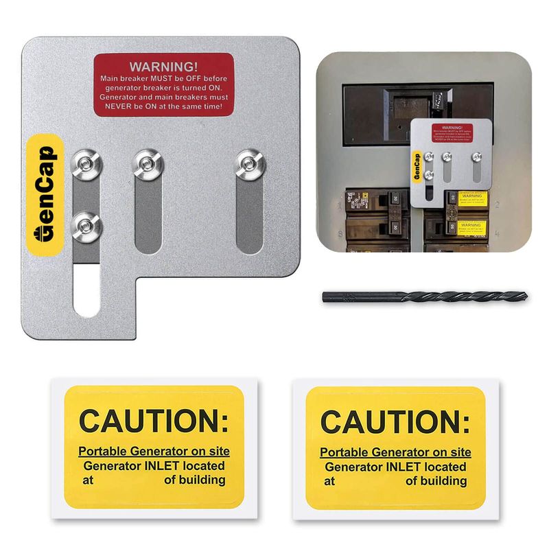 GenCap Generator Interlock Kit Compatible with Square D QO or Homeline ...