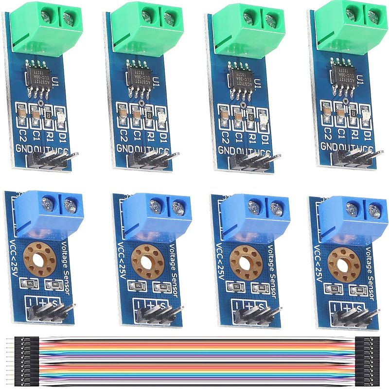 Youmile 4pcs Current Sensor ACS712 Hall Effect Current Sensor Module ...
