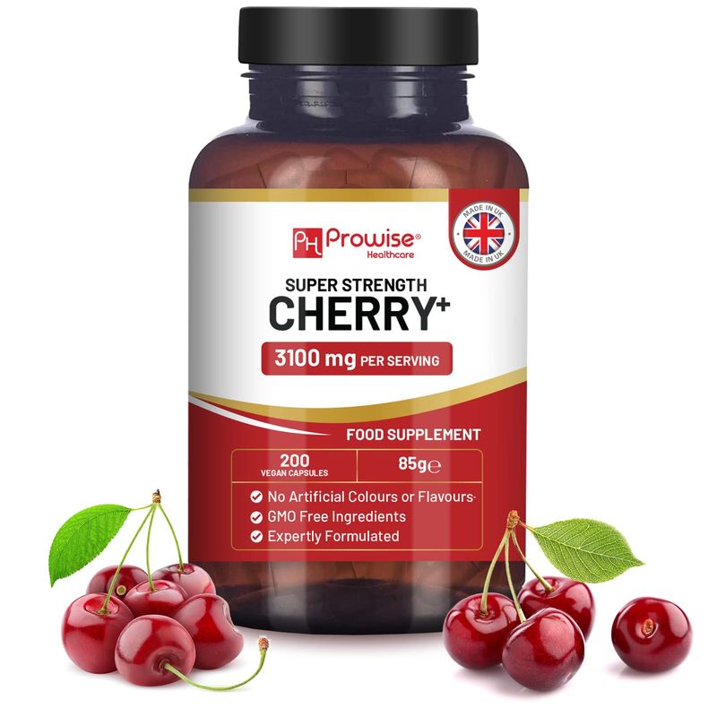 Montmorency Cherry 3100mg - 200 Vegan Capsules I Cherry with 2500MG ...