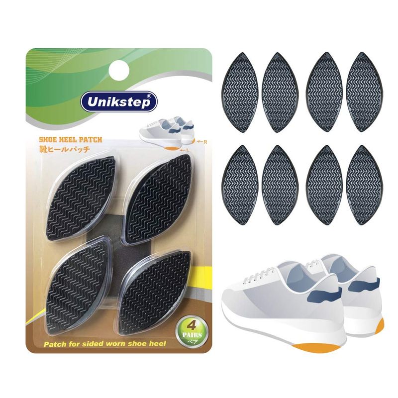 Unikstep 4 Pairs Shoe Heel Repair Plates Taps, Sneaker Heel Single Side ...