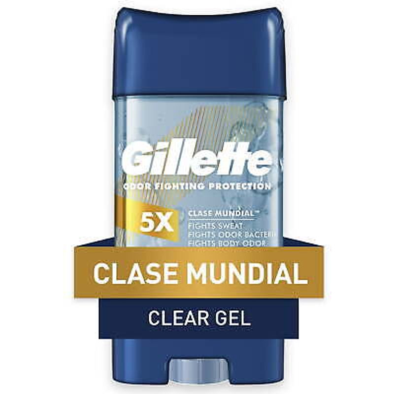 Gillette Antiperspirant & Deodorant For Men Clear Shield Gel Clase ...