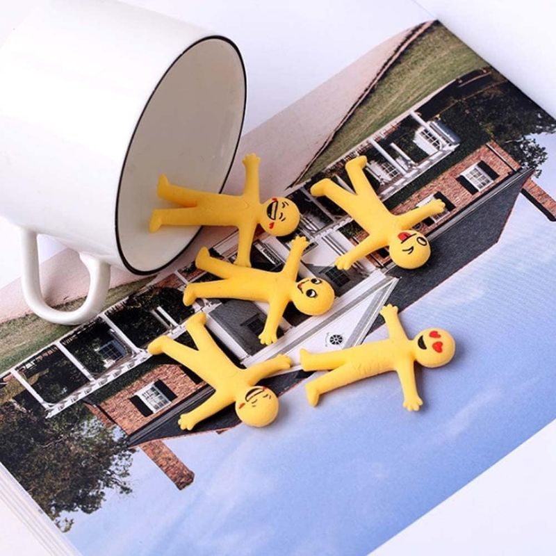 11Pcs Yellow Stretchy Bendable Man, Stress Relief and Anti-Anxiety ...